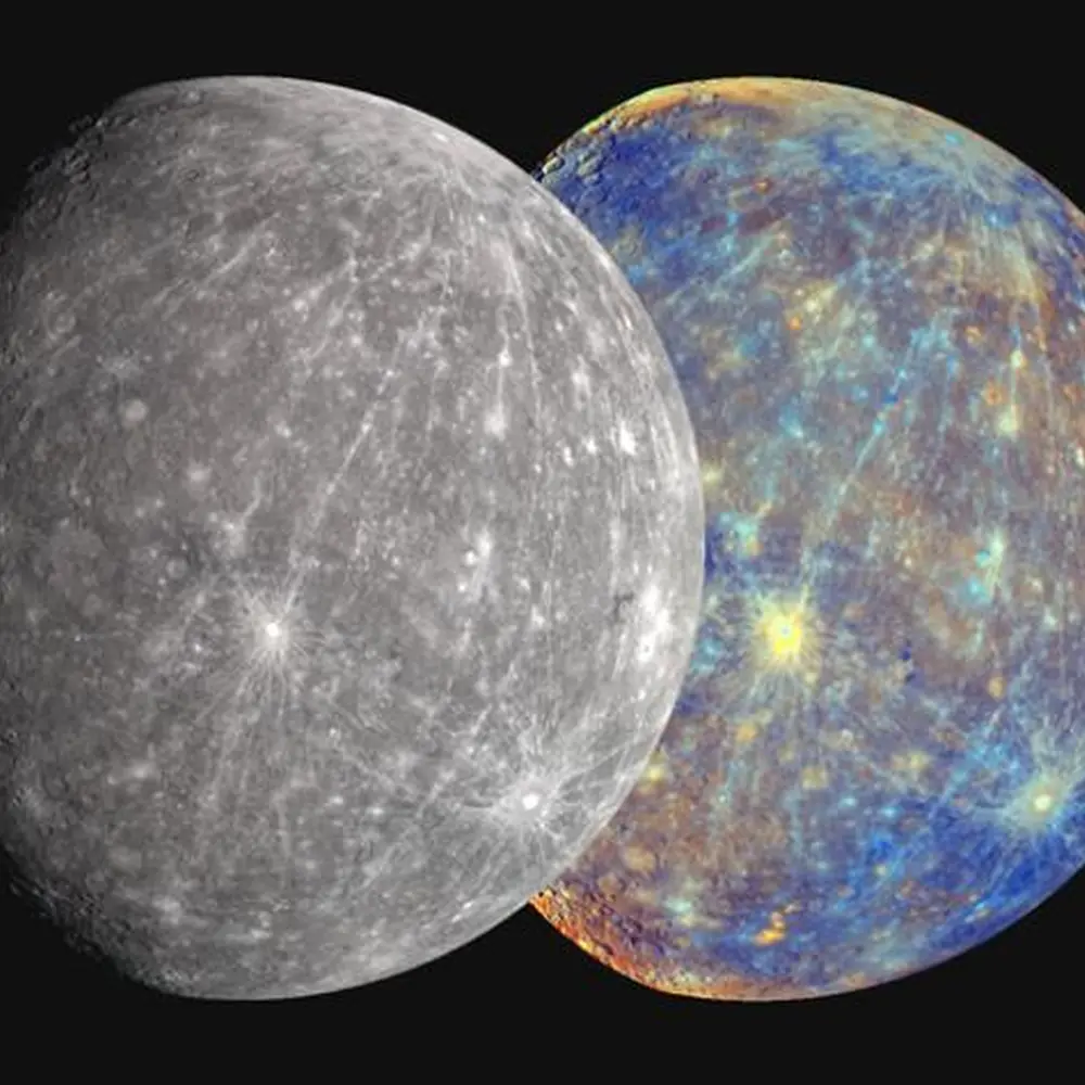 objects floating in mercury